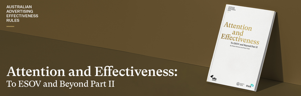 Attention and Effectiveness: To ESOV and Beyond Part II - Advertising ...